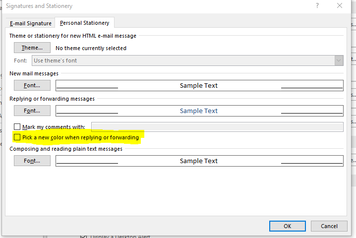 Font Changes In Outlook When Replying To Email Messages Techspeeder